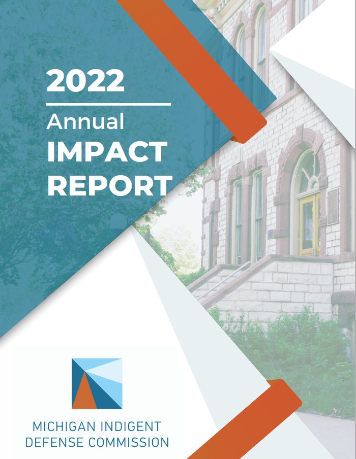 2022 cover - Michigan Indigent Defense Commission