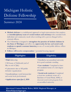 HDF Flyer - Michigan Indigent Defense Commission